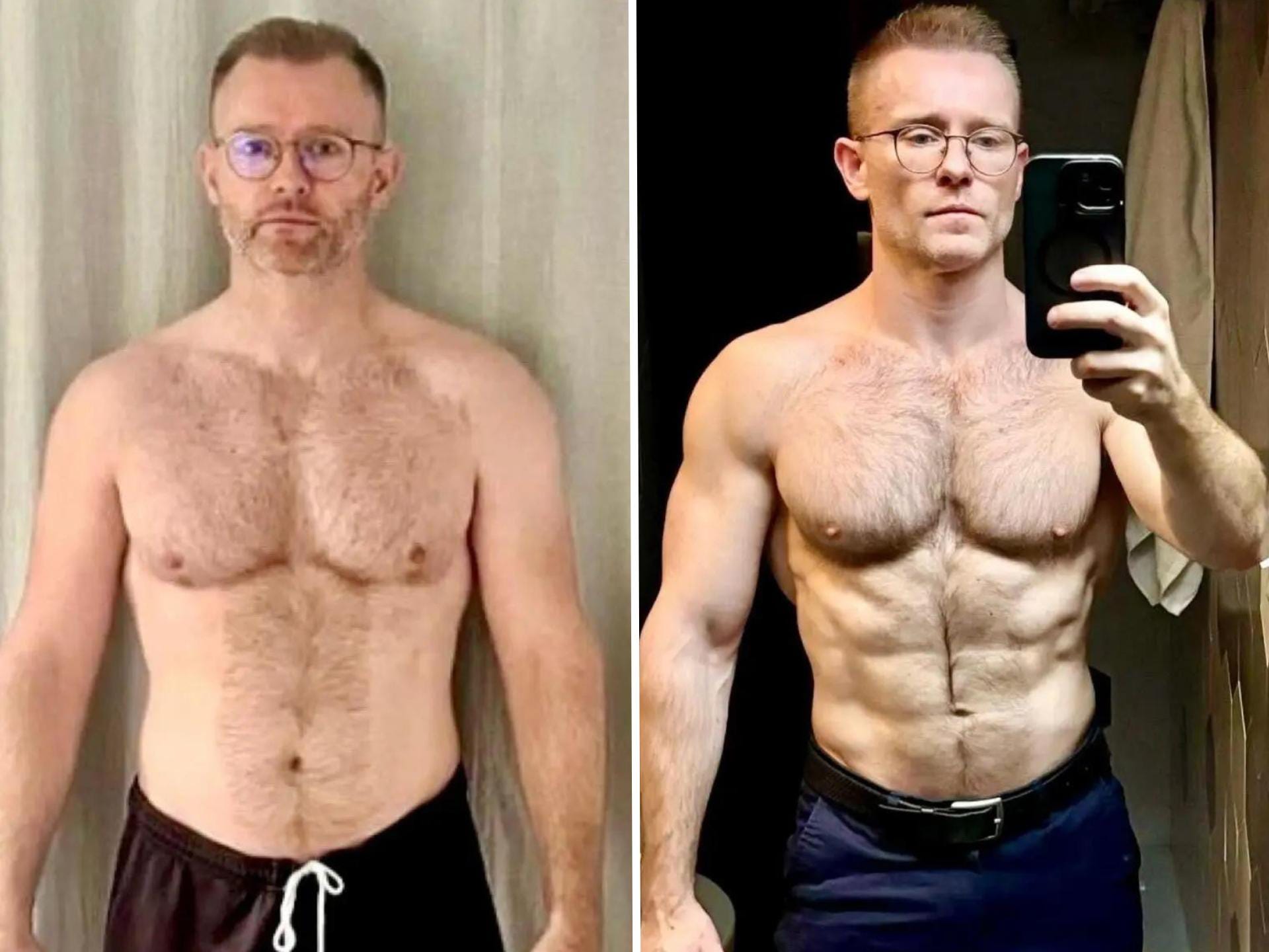 A man in his 40s made 3 changes to his diet and workouts to build ...