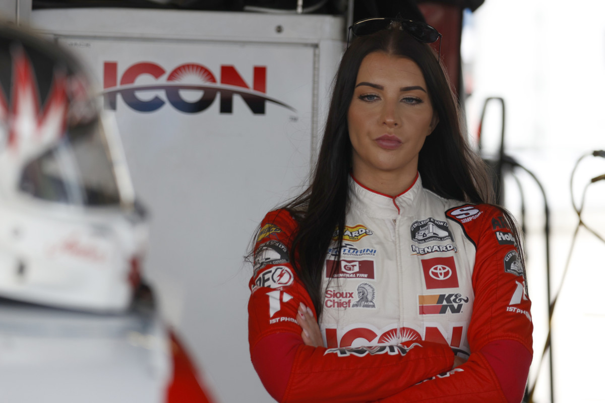 NASCAR Driver Amber Balcaen Turns Heads With Swimsuit Photo