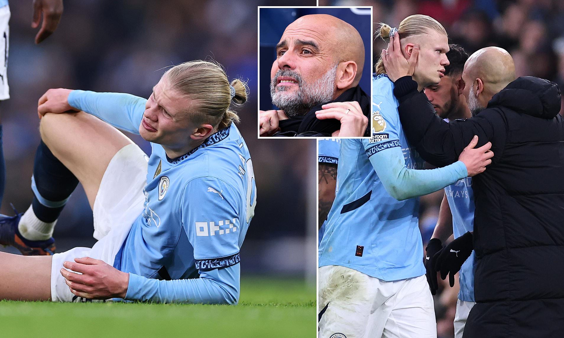 Pep Guardiola delivers update on Erling Haaland following injury scare ...