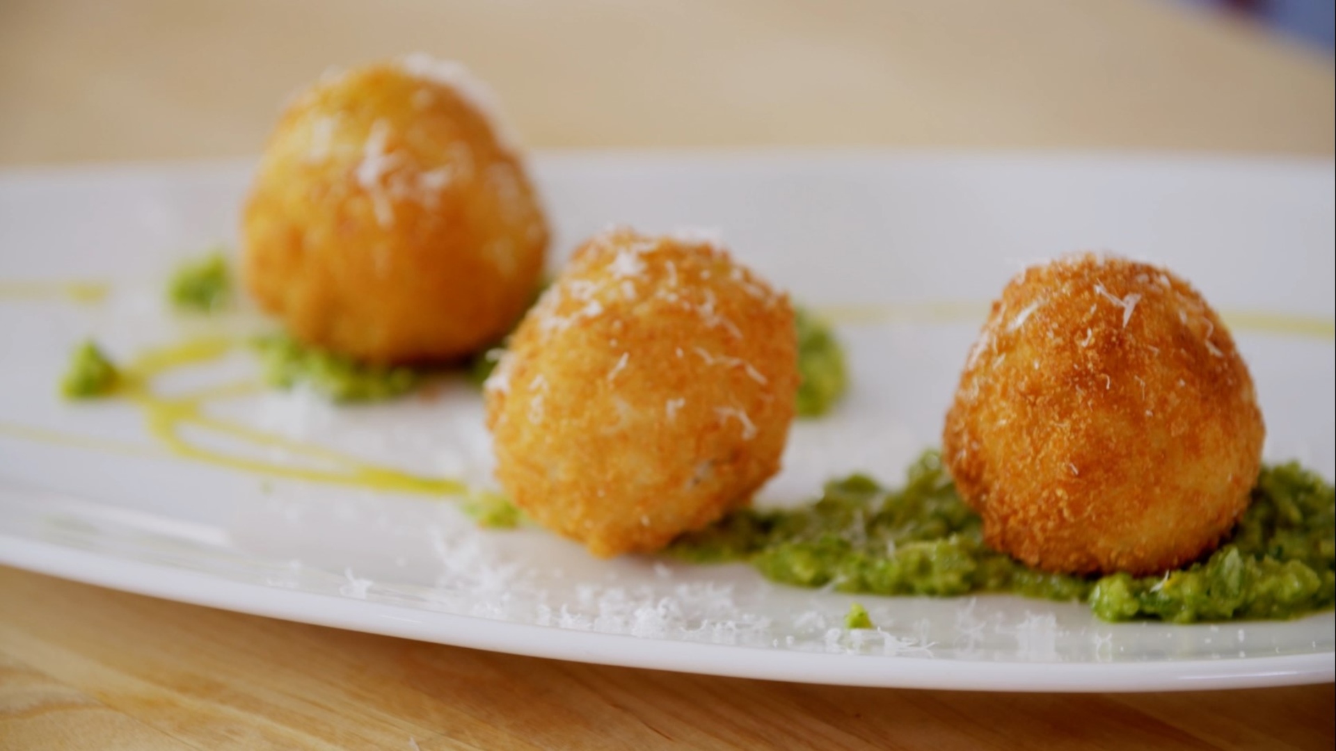 Crispy panko-coated sticky rice balls recipe