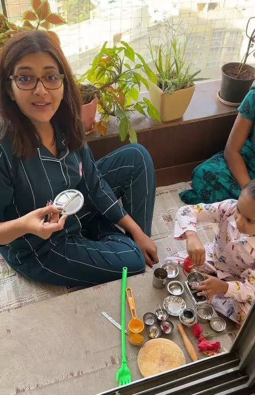 Sreenanda Shankar relives childhood with a game of 'ranna bati’