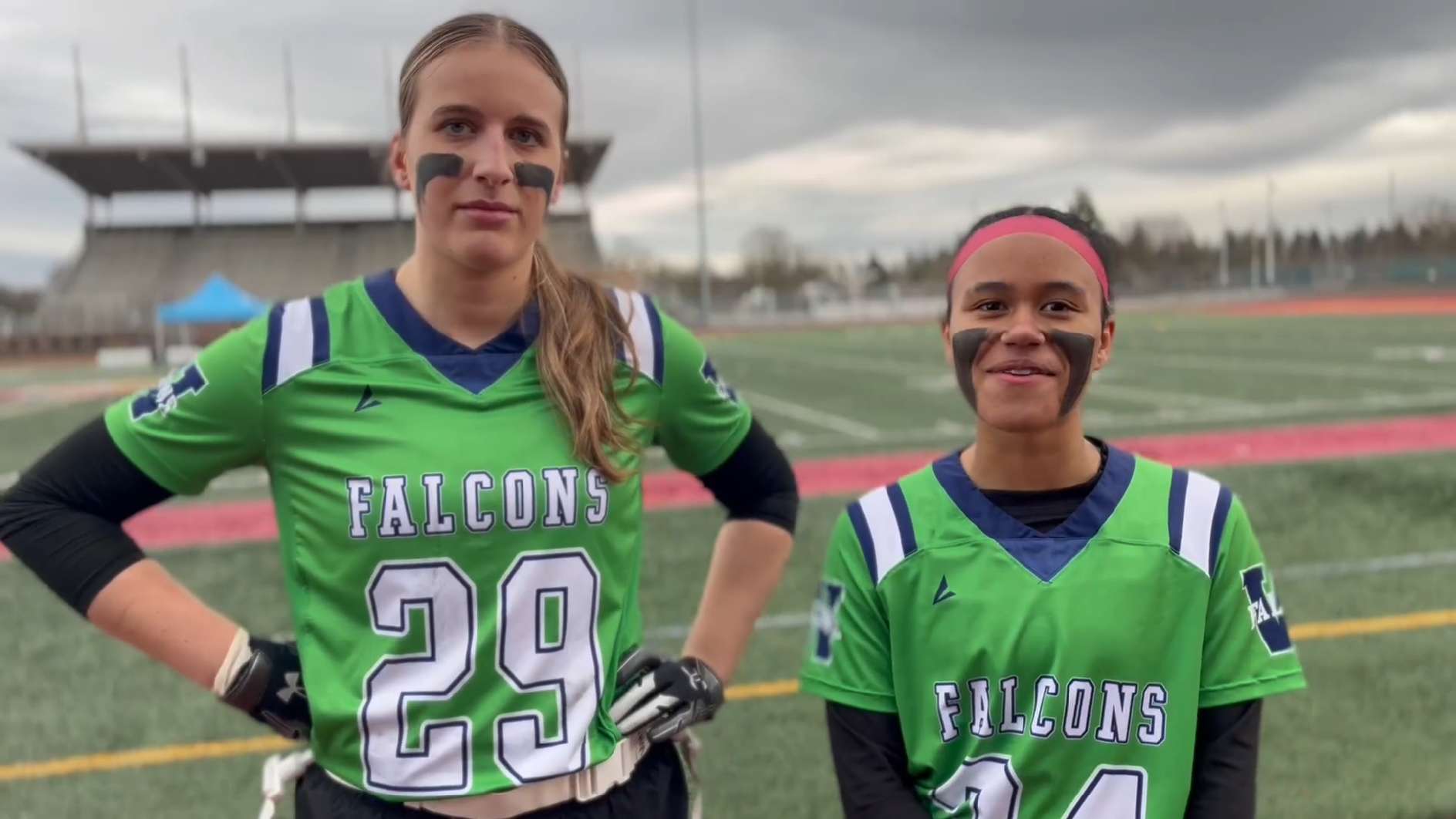 Woodinville vs Capital girls - Washington state girls flag football ...
