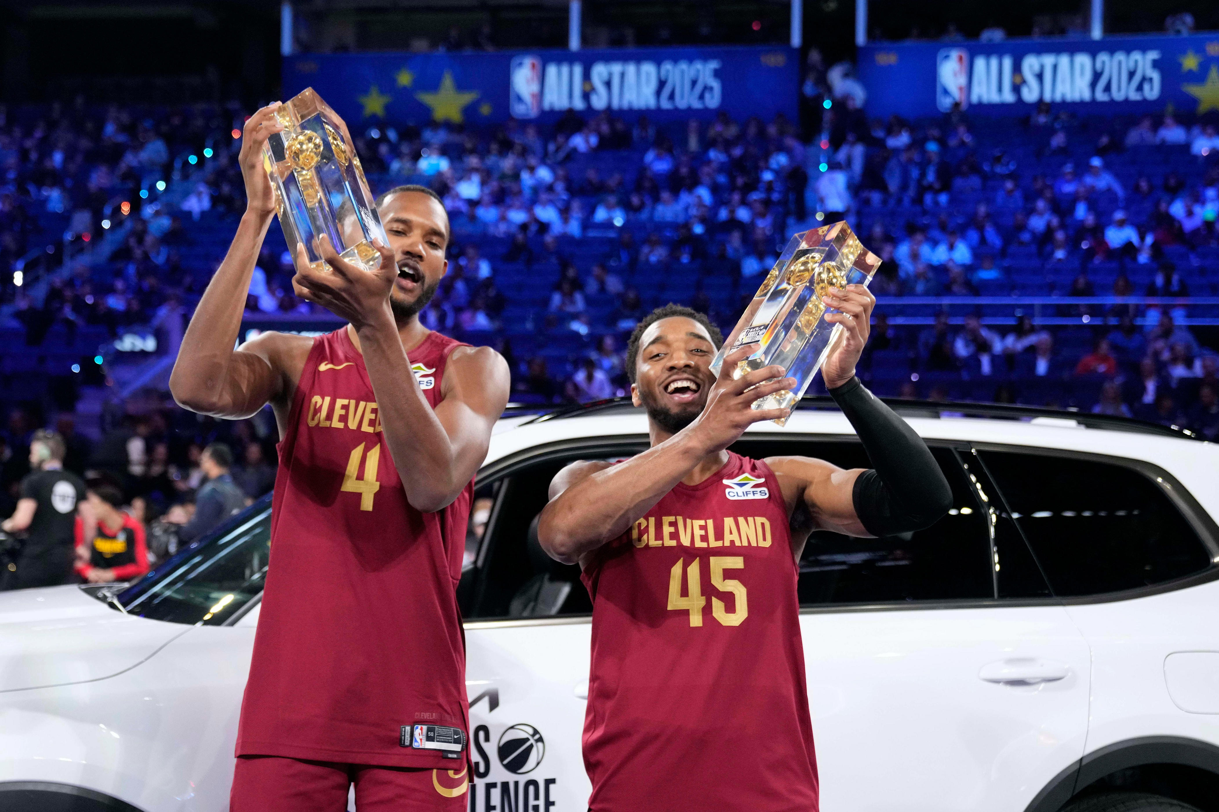 Cavs' Donovan Mitchell, Evan Mobley win skills challenge on NBA All ...