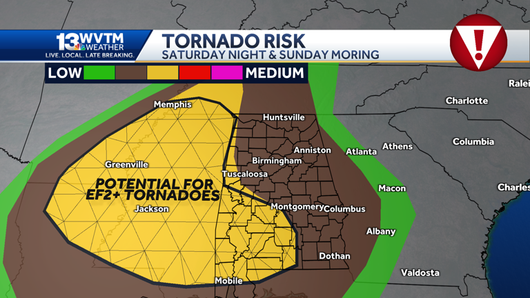 Several counties undergo watches and warnings as severe storms hit Alabama