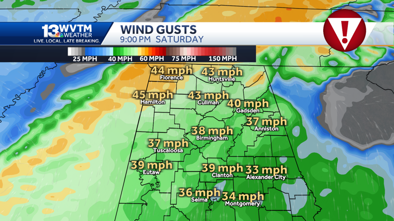 Several counties undergo watches and warnings as severe storms hit Alabama