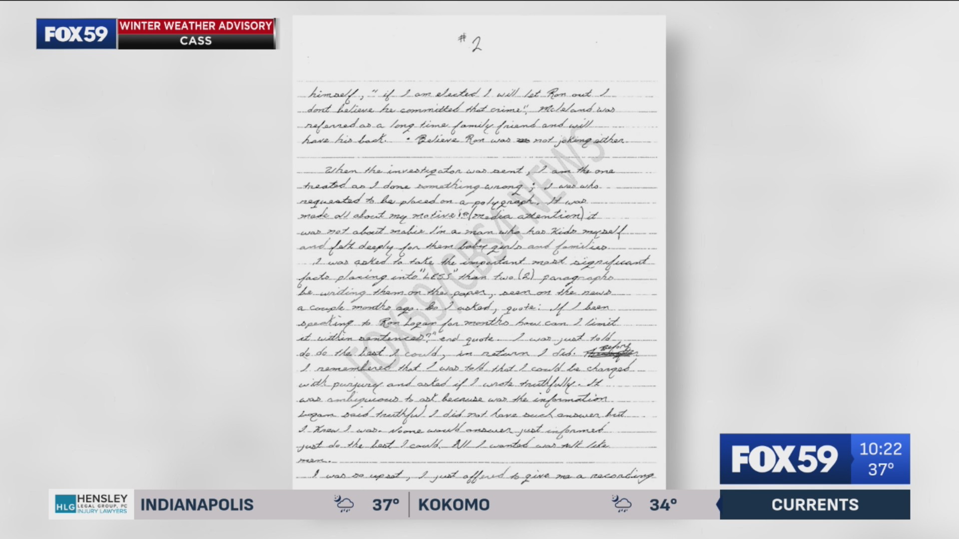 Delphi defense team requests evidence related to inmate who Ron Logan ...