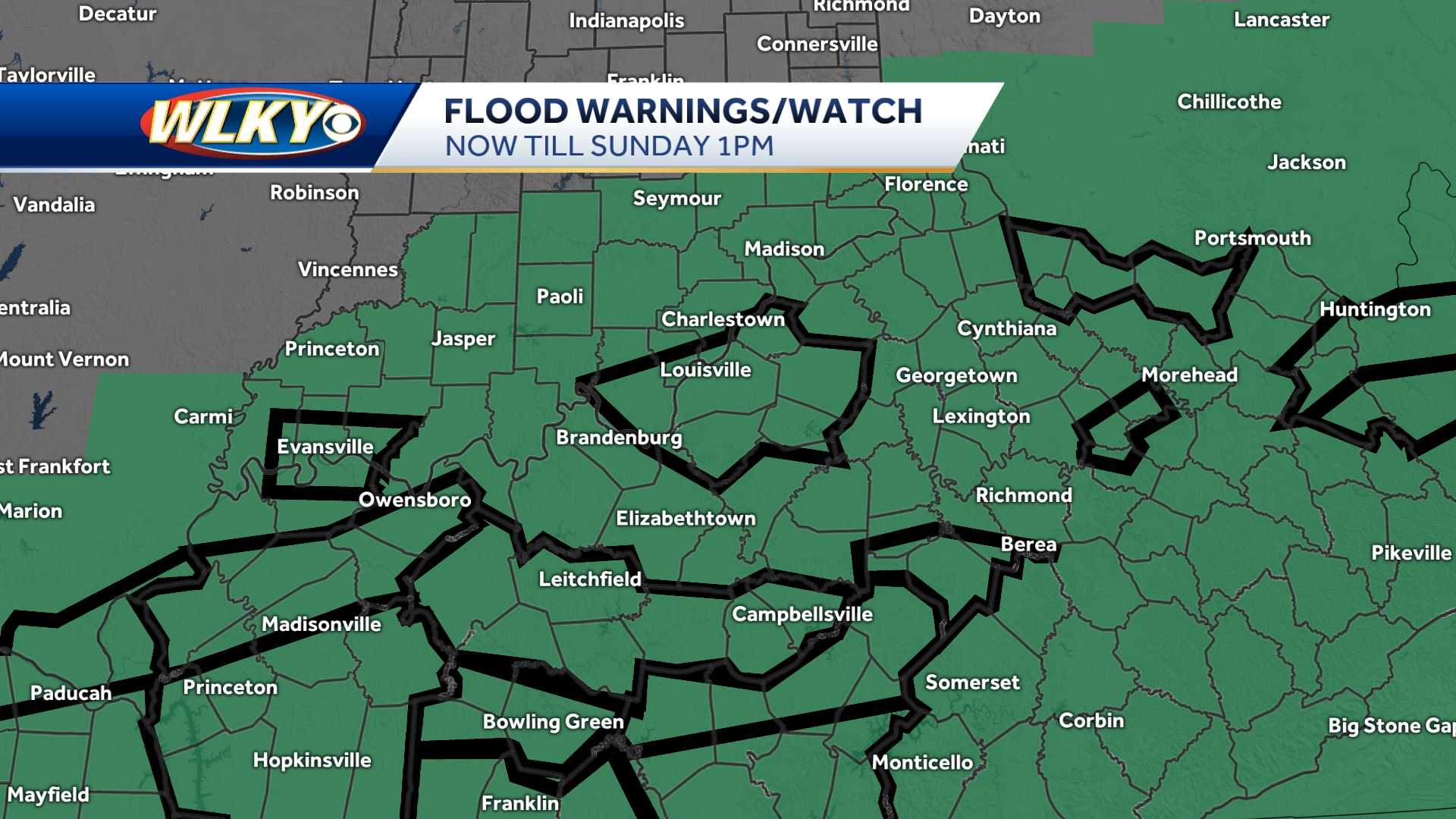 Flash flood warning issued for Louisville Metro, surrounding counties ...