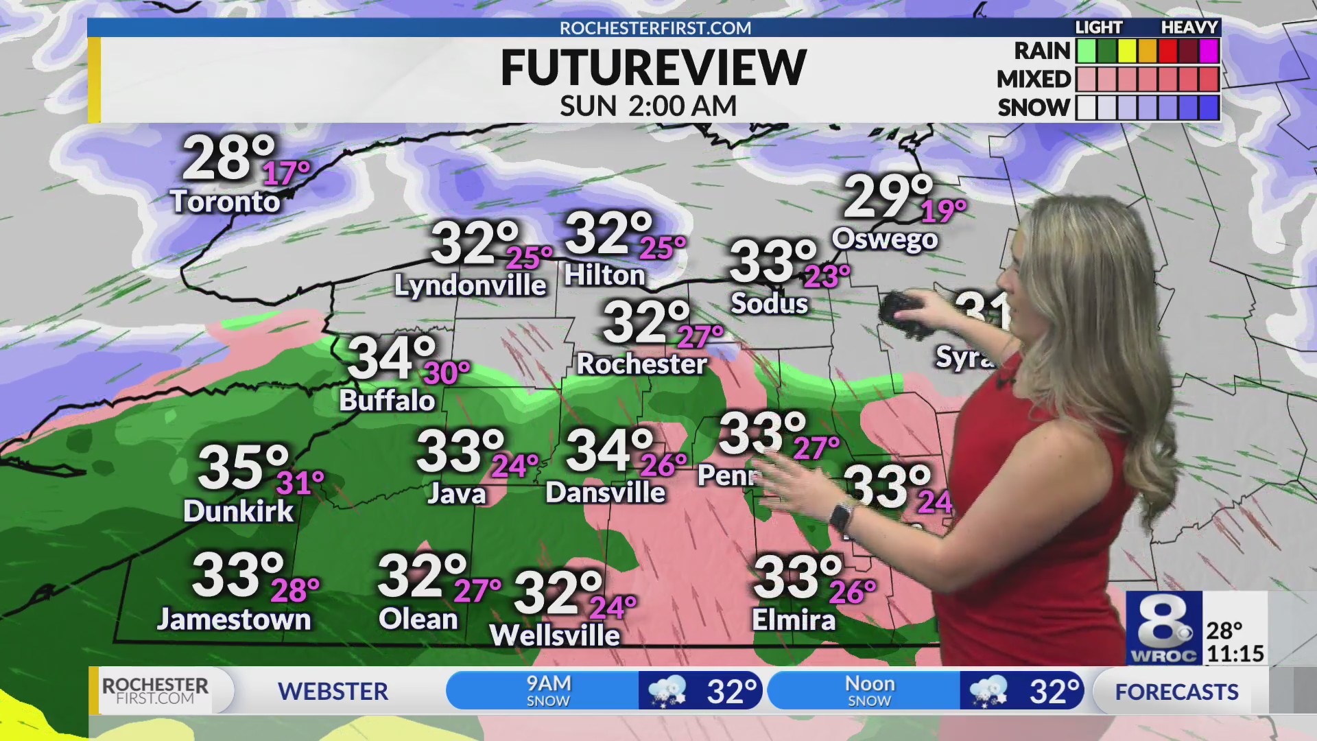 Rochester's Saturday Overnight Weather Forecast
