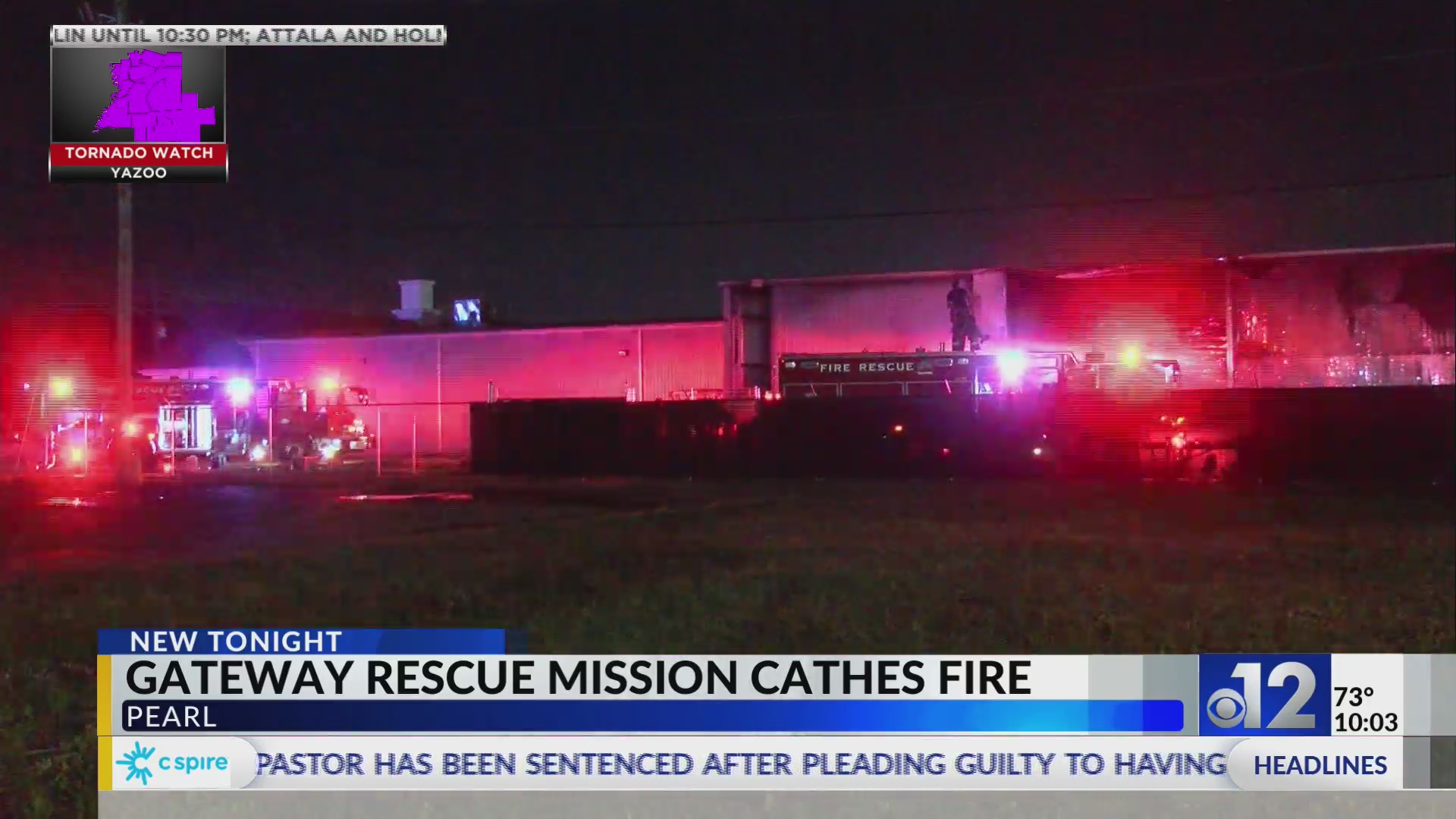Crews respond to fire at Gateway Rescue Mission