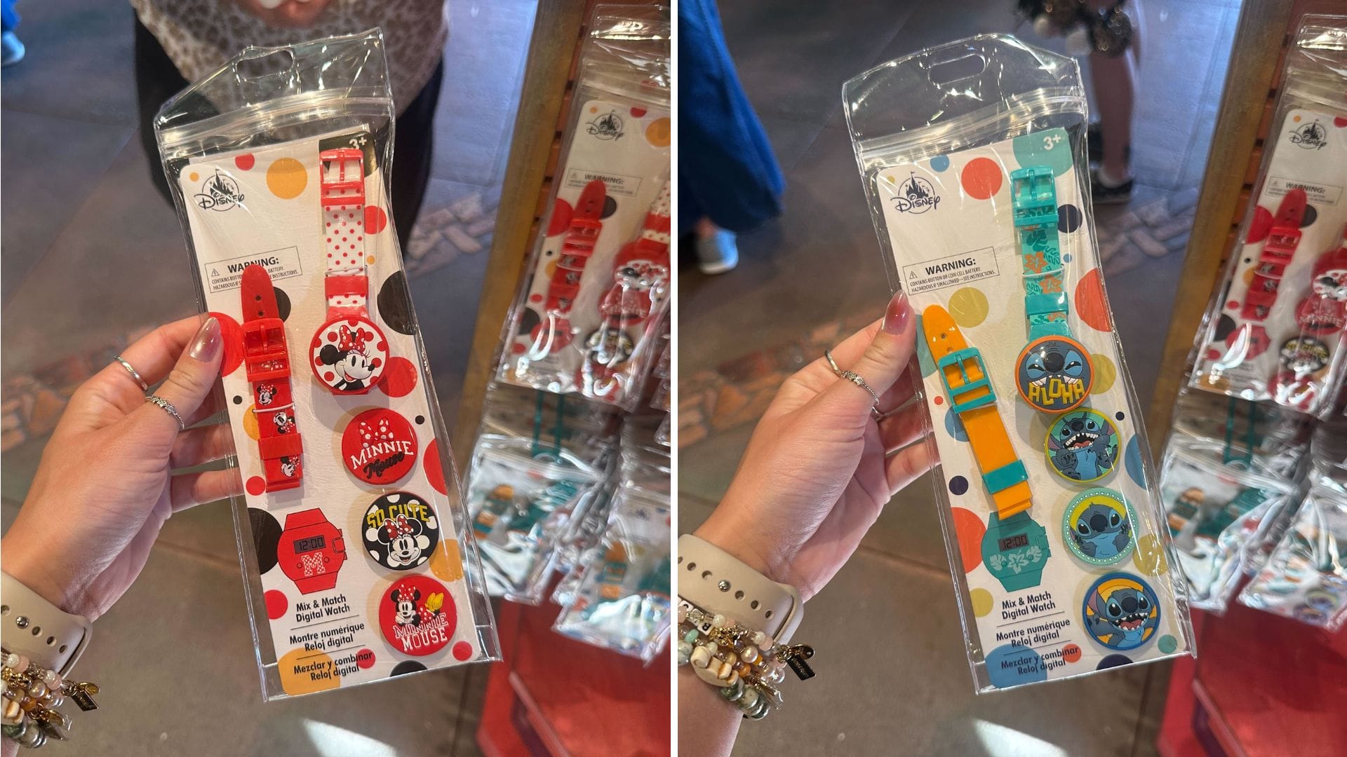 New Mix and Match Minnie, Stitch Youth Watches at Walt Disney World