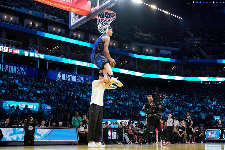 10 electric Mac McClung photos of him tearing up the NBA Dunk Contest