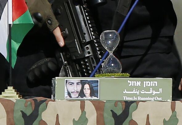 Hamas displays chilling picture of Israeli hostage holding four-word ...