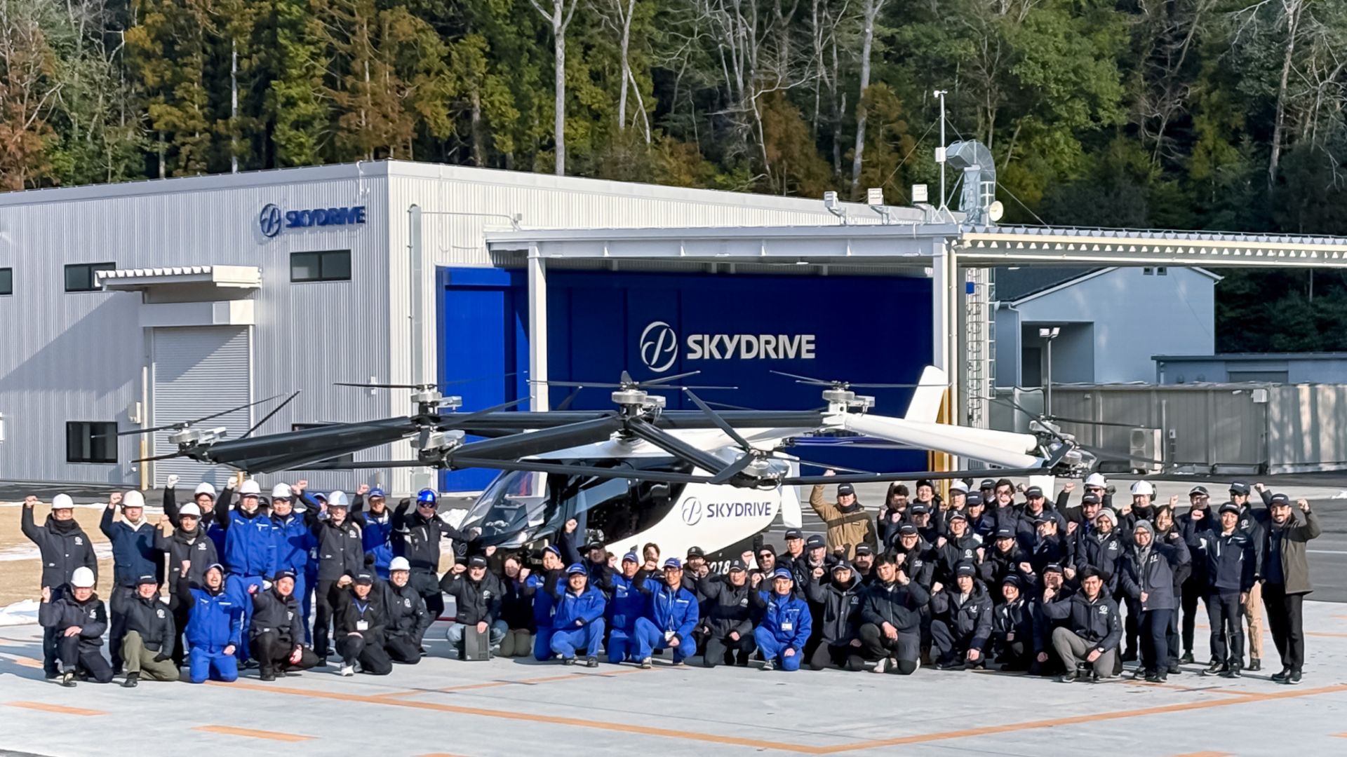 Photos: SkyDrive eVTOL with 12 electric motors aces 62 mph, key ...