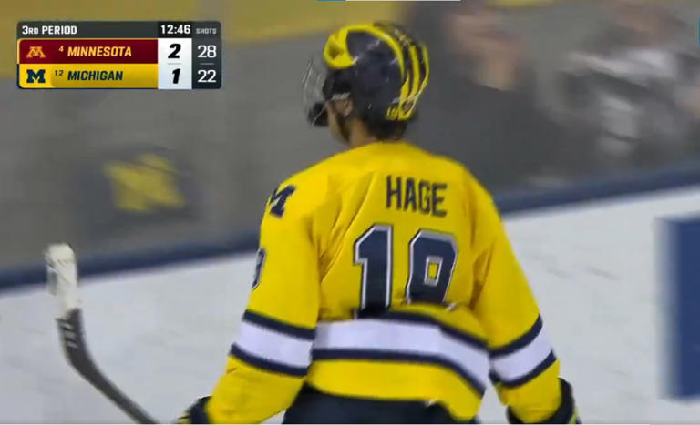 Michael Hage carries the puck 200 feet to score a beautiful goal