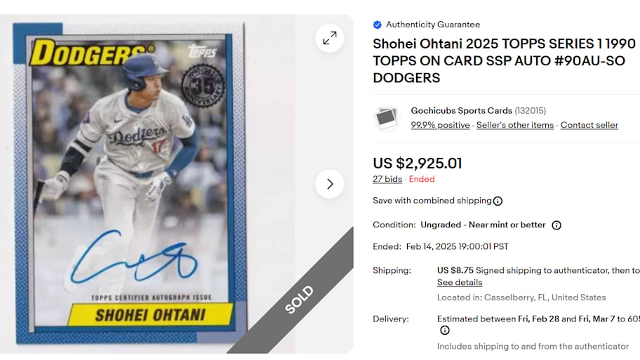 2025 Topps Series One and Hottest eBay Cards of Week One