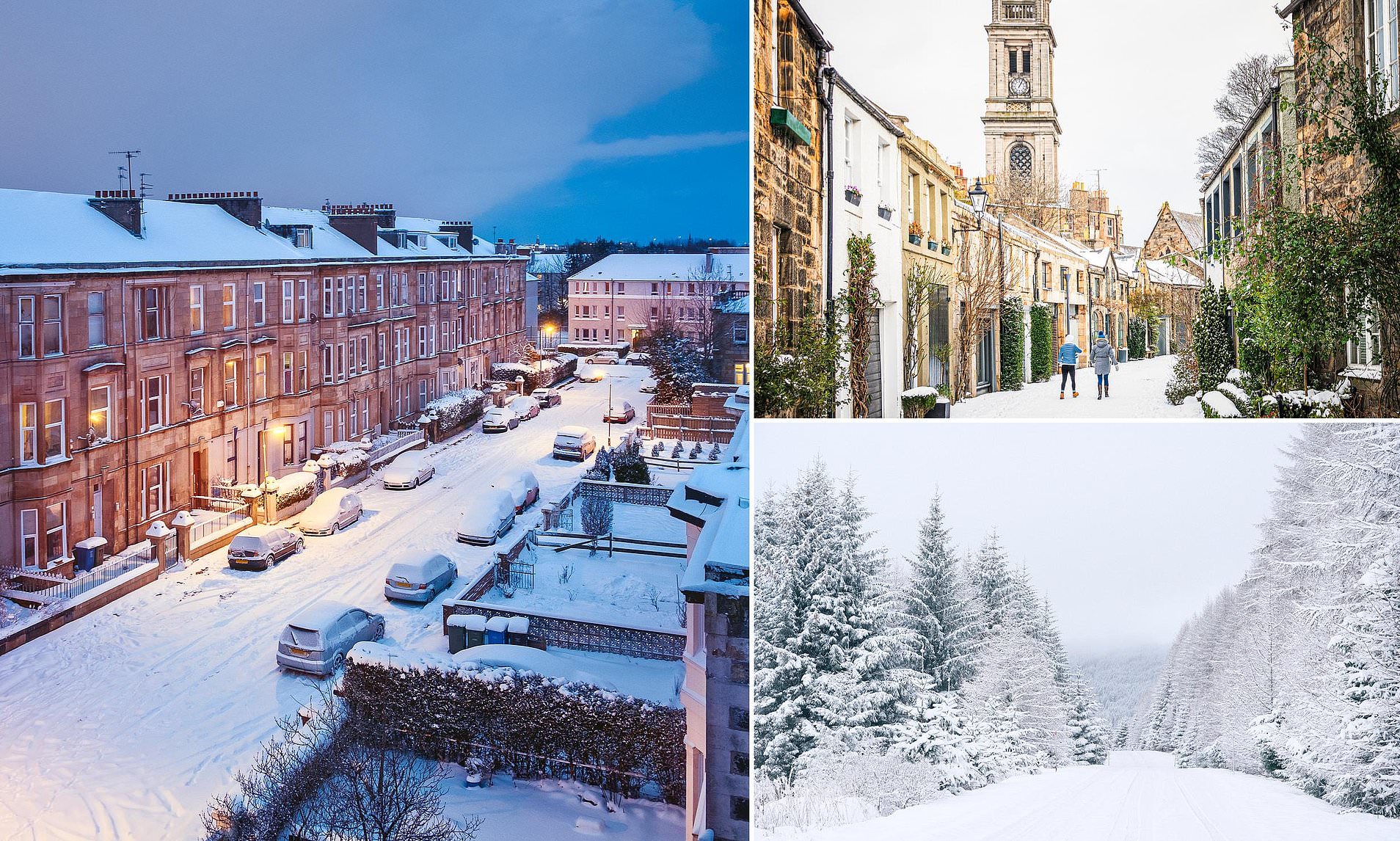 Snow set to hit the north and Scotland TONIGHT