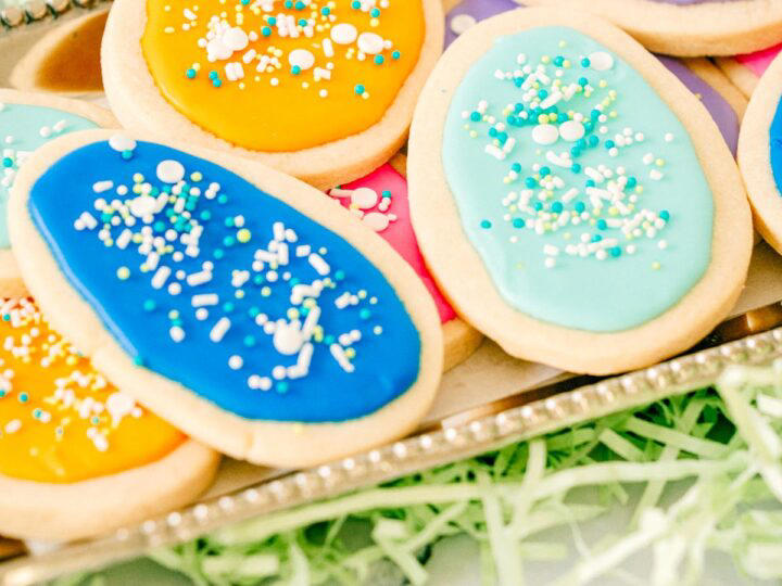 Wow with Vibrant Royal Icing Easter Egg Cookies
