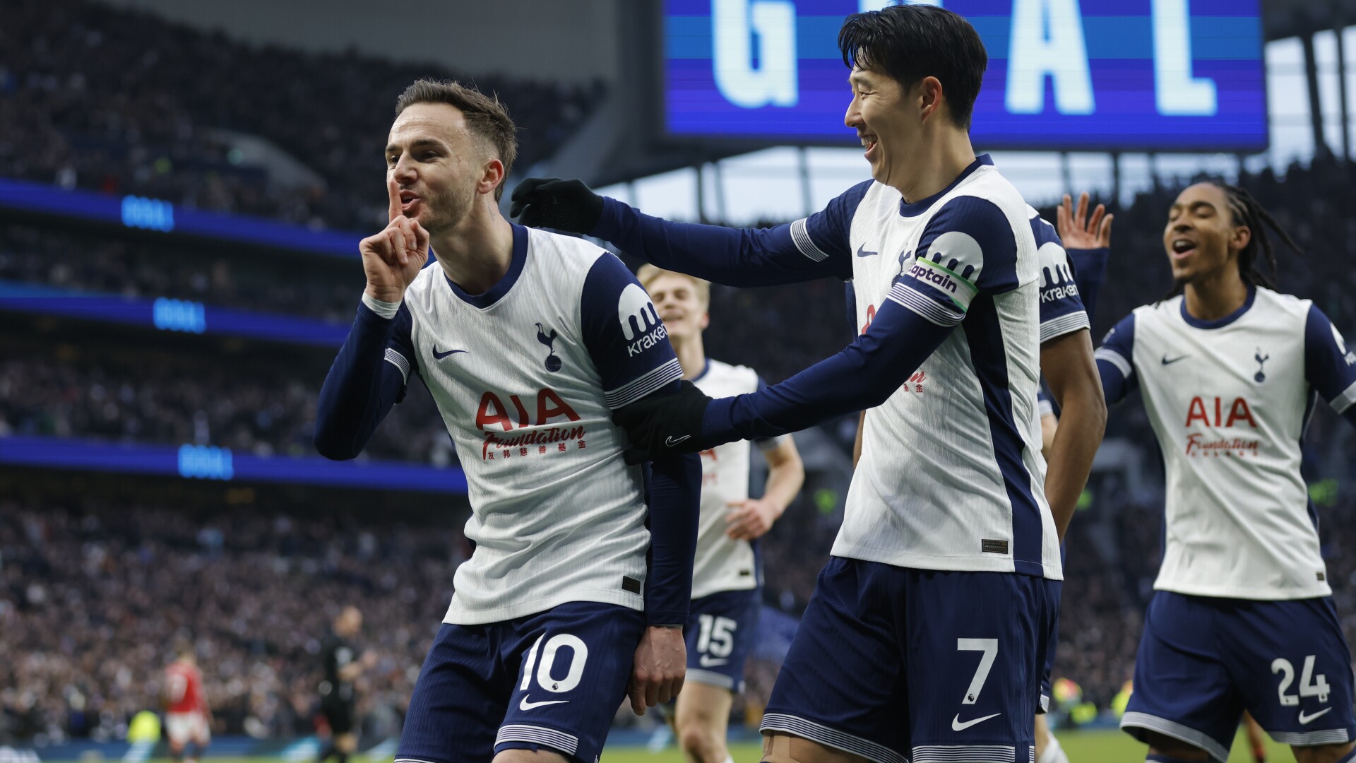 Tottenham Hotspur 1-0 Manchester United: Maddison goal enough for Spurs