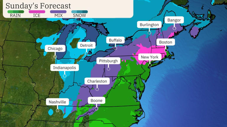 Winter Storm Jett To Become Northeast Bomb Cyclone With Snow, Ice, High ...