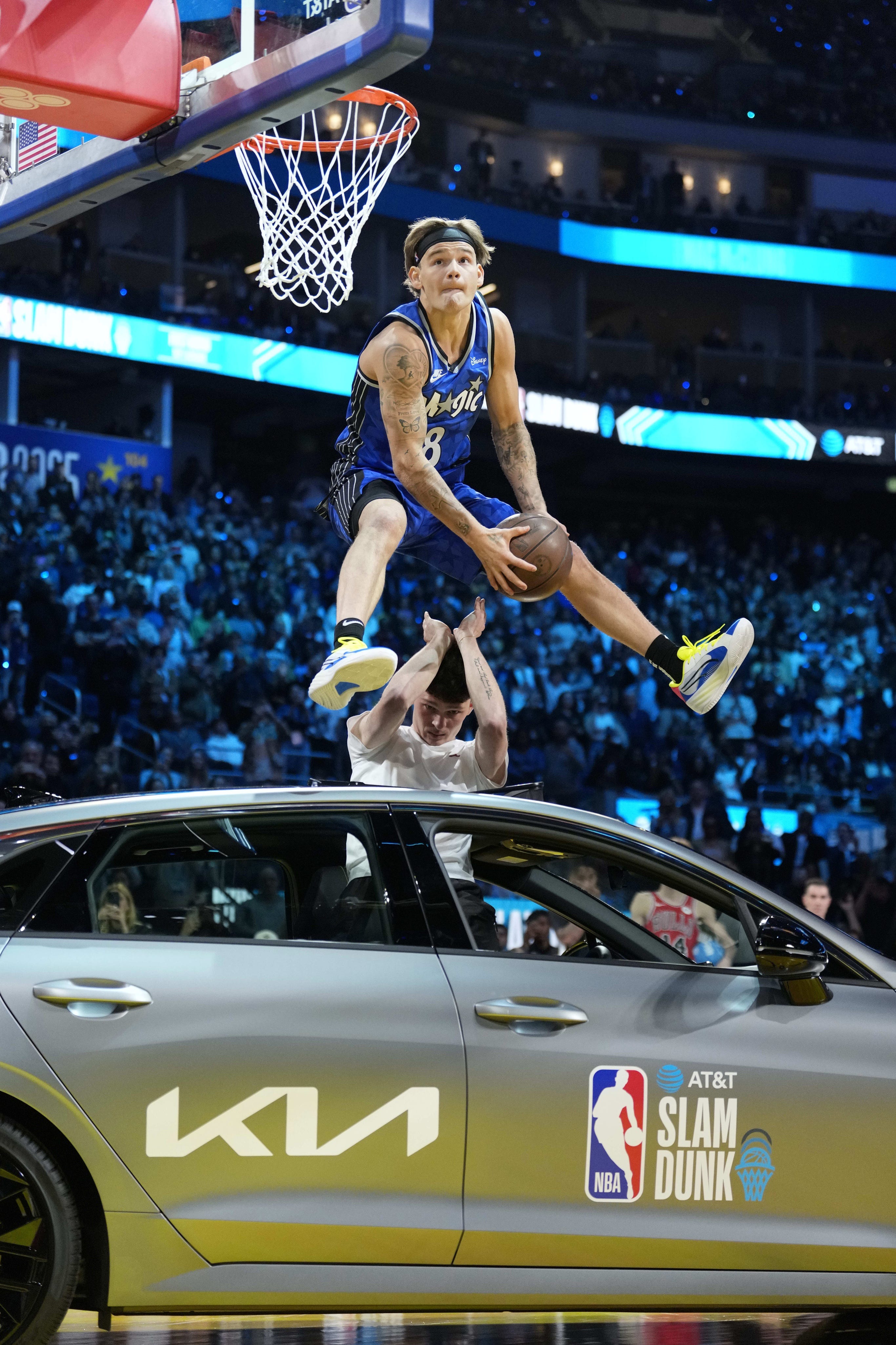 LOOK: Mac McClung dunks over a car and other pictures of the day in the NBA