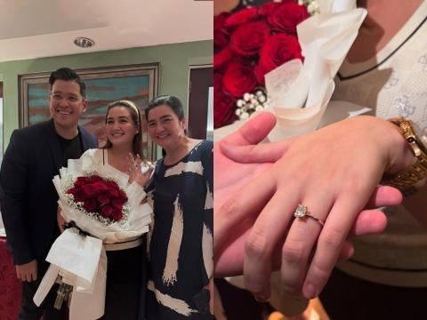 Alyana Asistio is now engaged with Raymond Mendoza