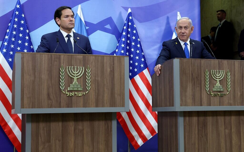 Rubio speaks to Netanyahu, thanks him for cooperating with ...