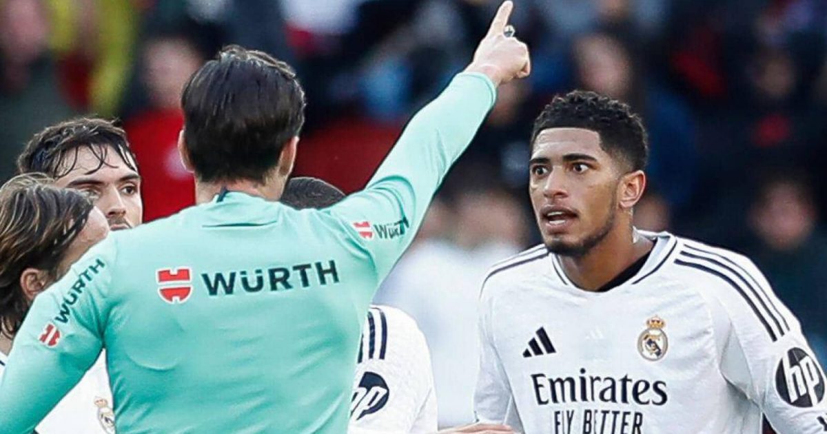 Foul-mouthed Jude Bellingham comment that saw him red-carded for Real ...