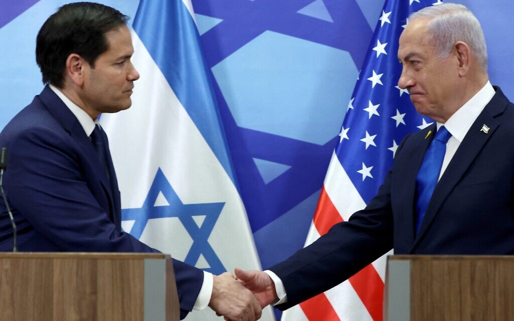 Standing alongside Netanyahu, Rubio says Trump is clear the hostages ...