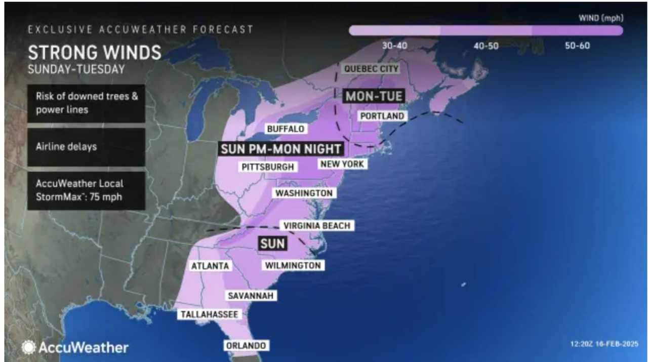 Complex Weekend Storm Will Be Followed By 60 MPH Wind Gusts That Could ...