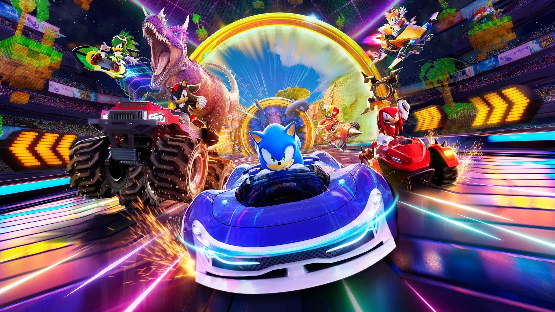 Sonic driving a car in Sonic Racing: Crossworlds makes perfect sense ...