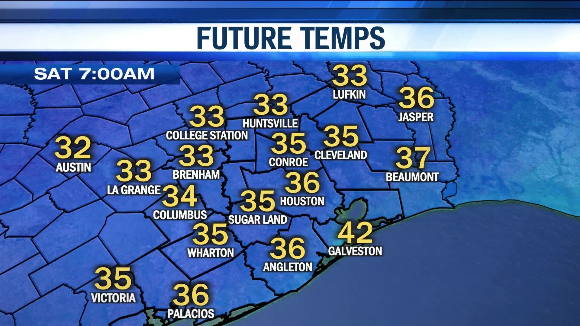 Saturday Forecast & Day Planner | February 22