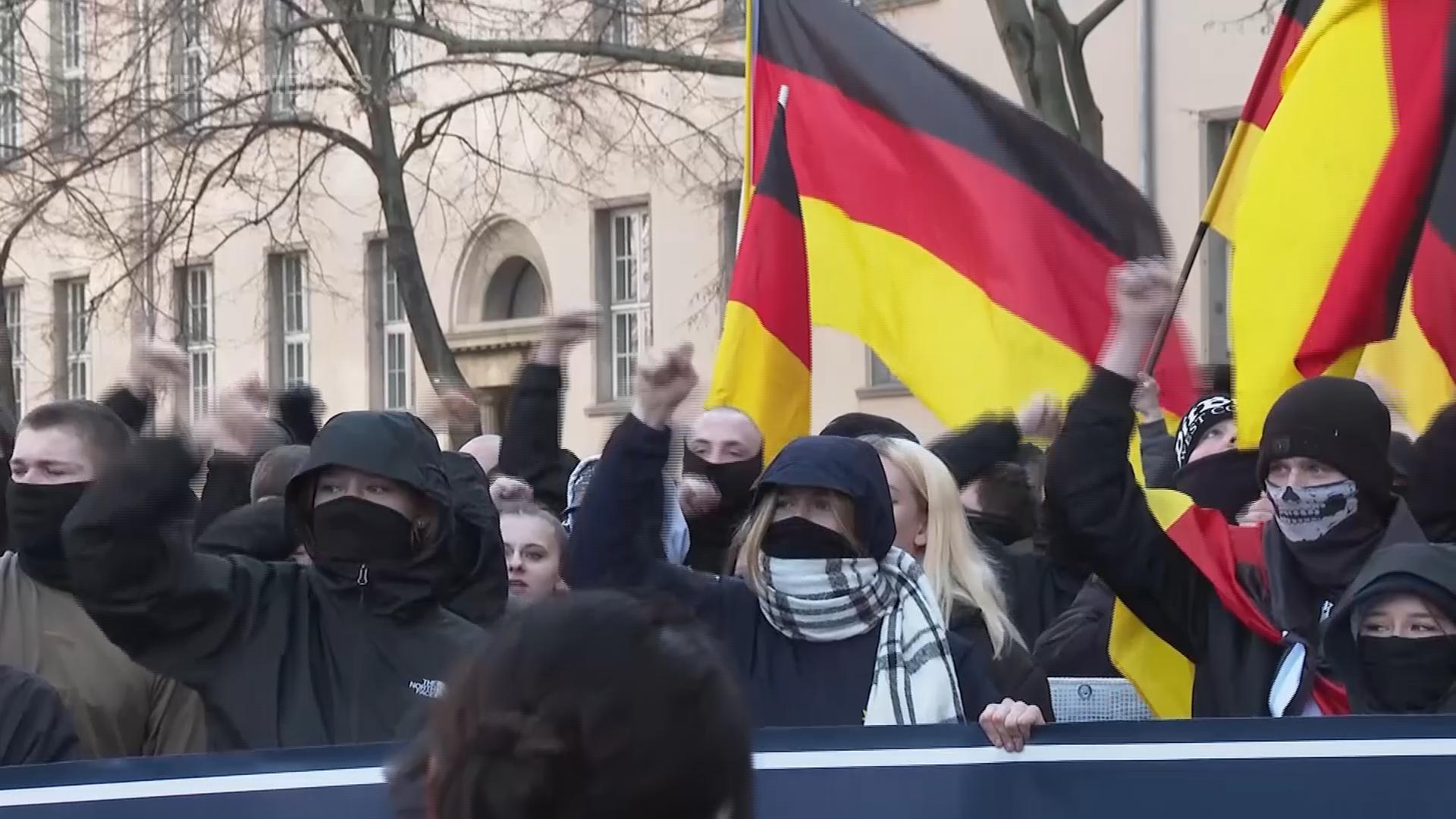 Far-right demonstrators in Berlin met by counter-protesters on day ...