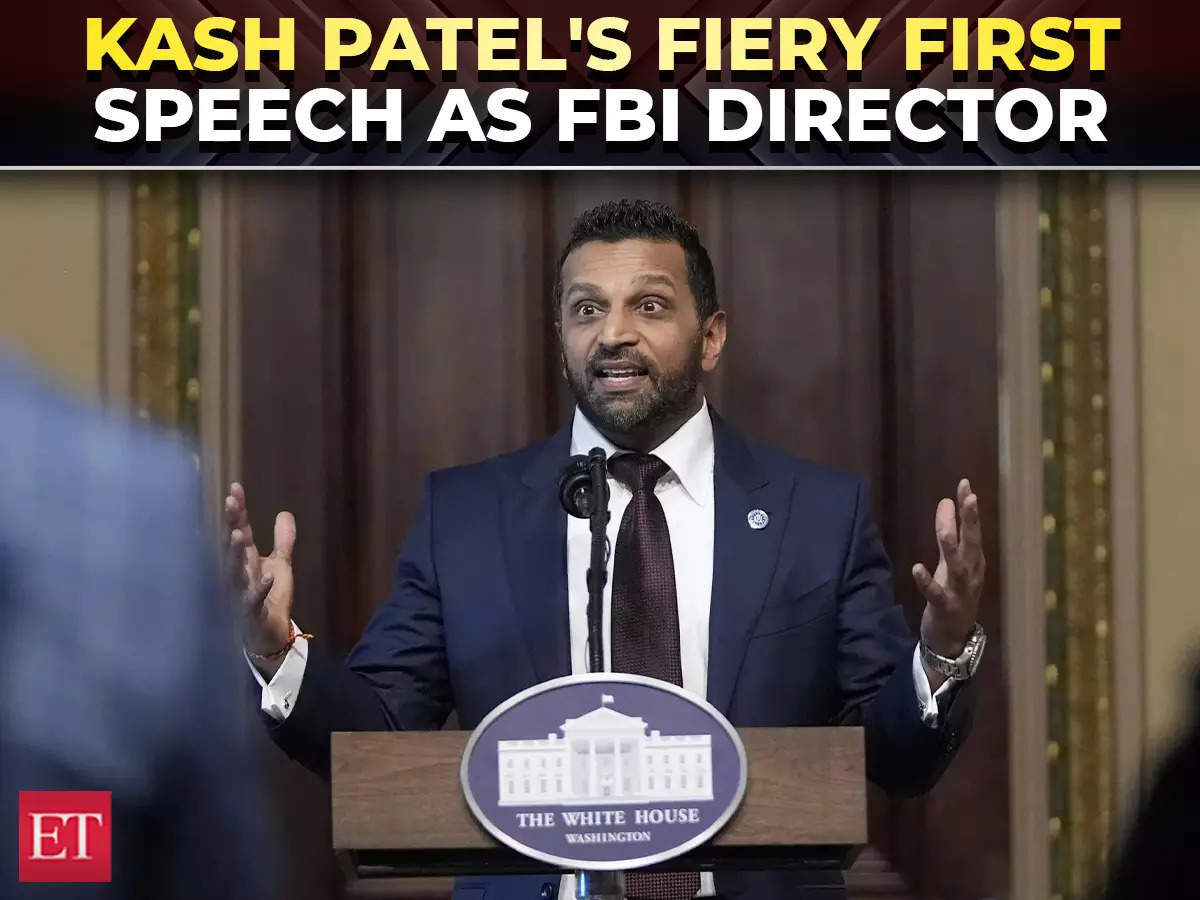 'If you seek to hide...we will find you...': Kash Patel's fiery first speech as FBI Director
