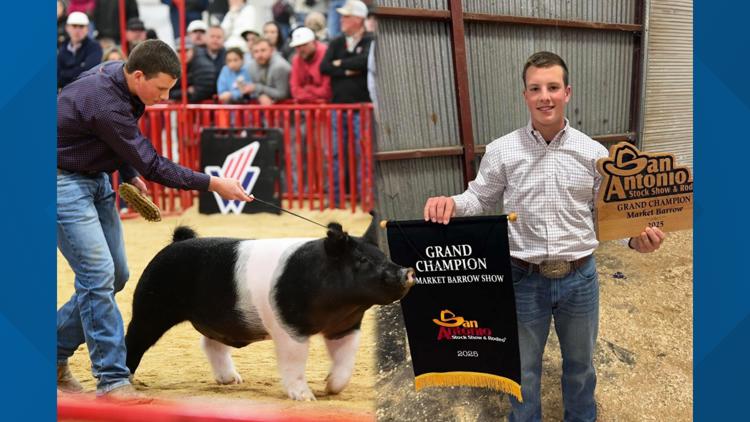Prize pig helps Medina Valley freshman earn title of Grand Champion at San Antonio Livestock Show
