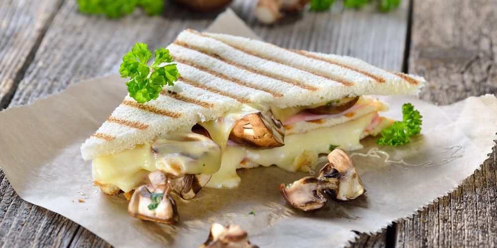 Panini raclette et champignons
