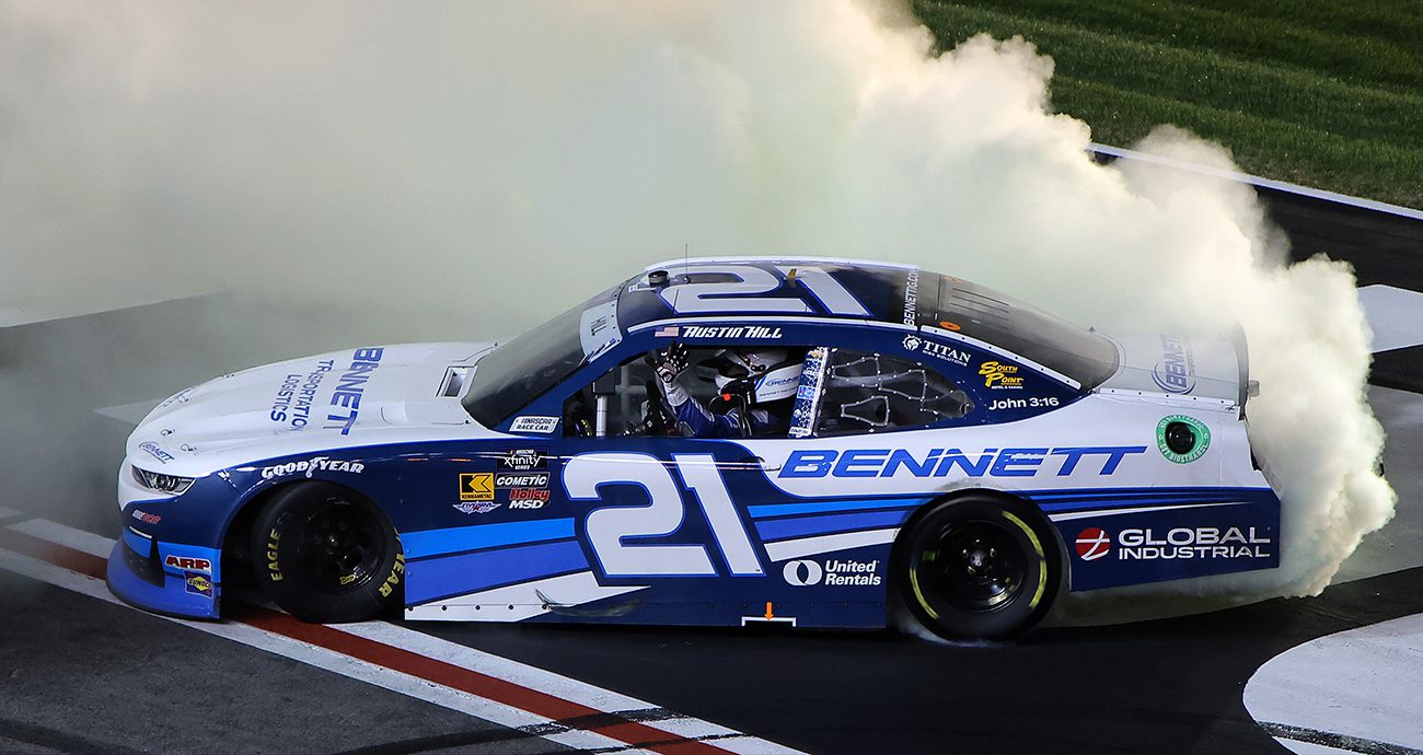 Austin Hill dominates, wins third consecutive Xfinity Series race at ...