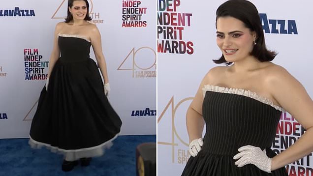 Nava Mau turns heads in black dress at the 2025 Spirit Awards