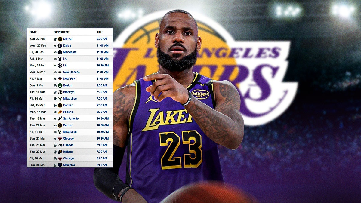 LeBron James drops ‘insane’ reaction to Lakers’ loaded March schedule