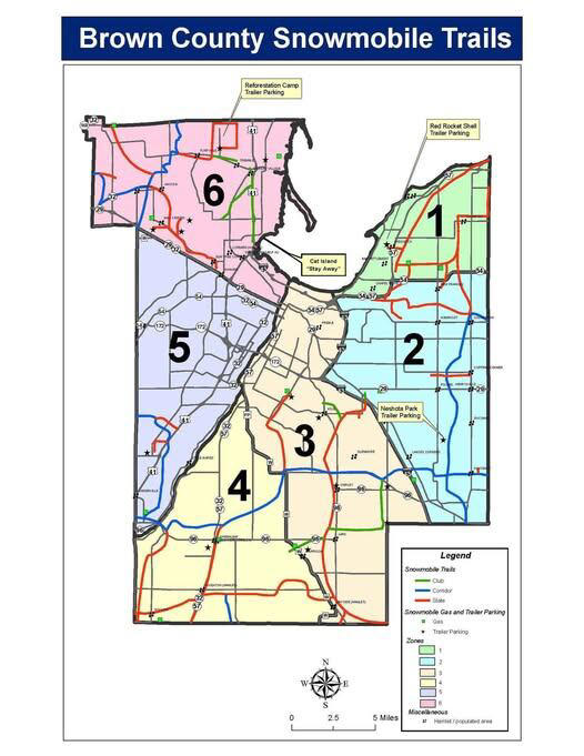 Snowmobile trail updates for Calumet and Brown County