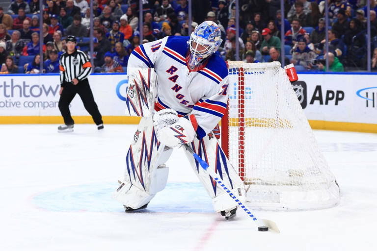 Rangers’ Igor Shesterkin pulled after nightmare five-goal first period against Sabres