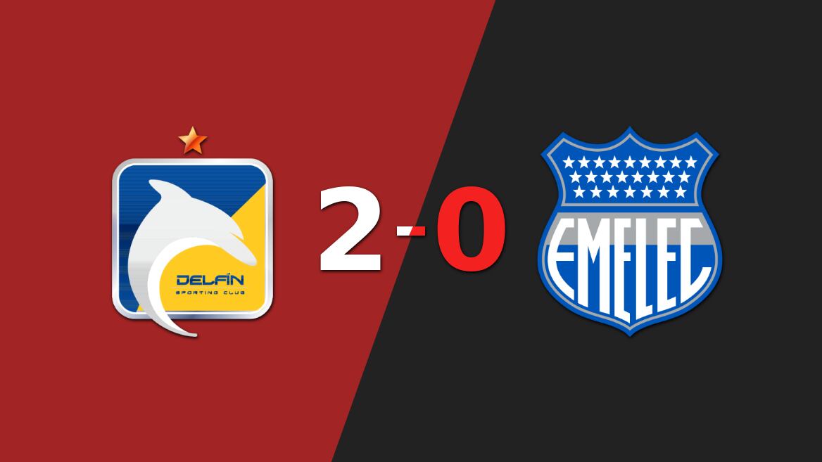 Delfín le ganó como anfitrión a Emelec por 2-0
