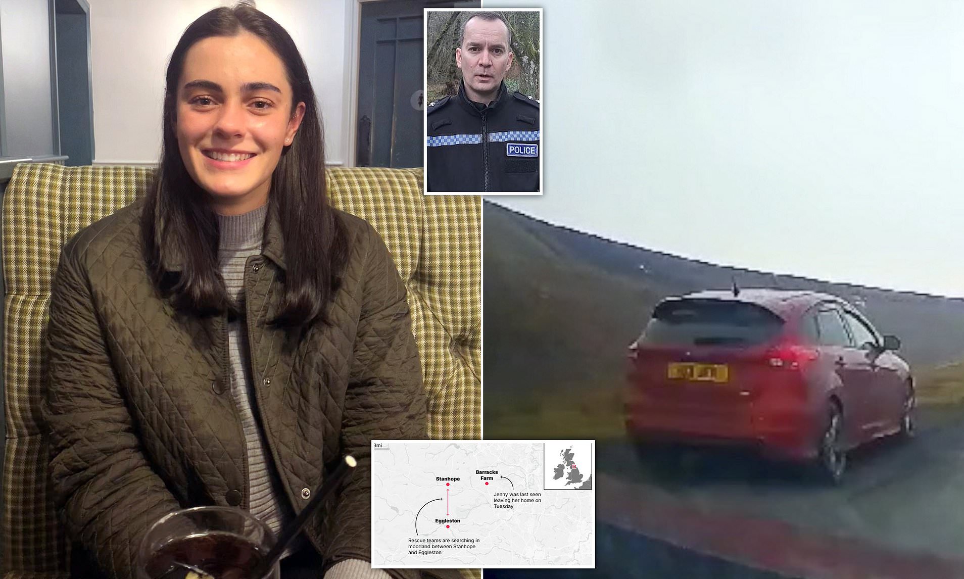 Jenny Hall: Search for missing Durham runner, 23, enters fifth day