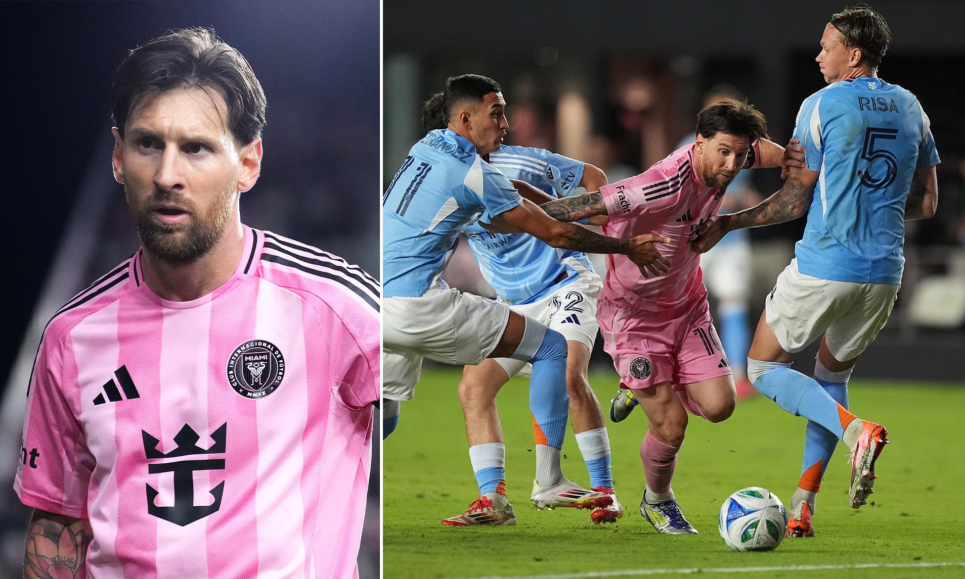 Lionel Messi pulls Inter Miami even with two assists in 2-2 draw with ...