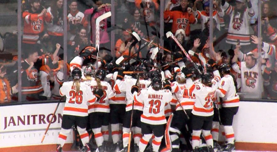 RIT women’s hockey gets long-awaited home playoff win