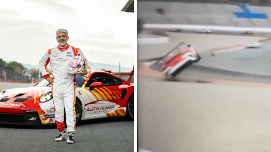 Ajith Kumar survives scary crash during race in Spain, fans want him to ...