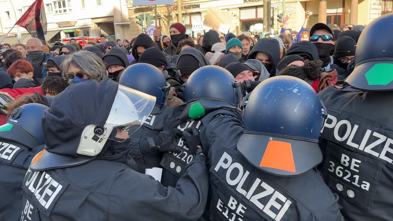 Germany: Tensions Flare as Protesters Block Neo-Nazi Rally in Berlin ...