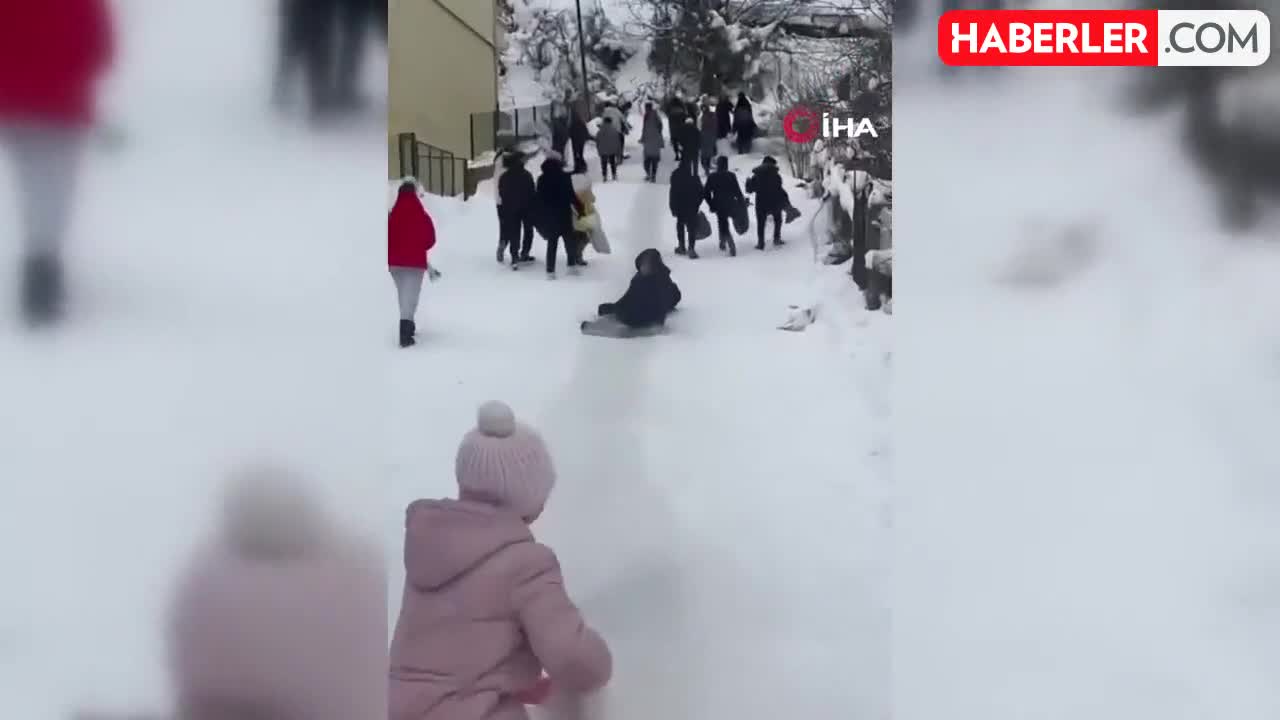 Sinop'ta Kar Eğlencesi