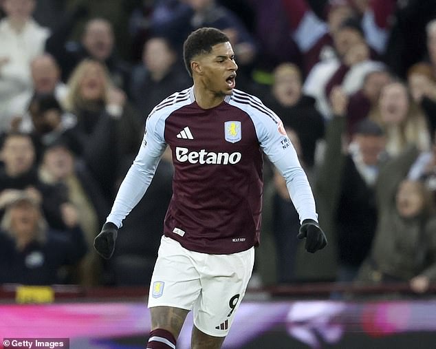 Marcus Rashford hailed as Aston Villa's new 'hero' after setting up ...