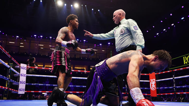 Watch Shakur Stevenson cause Josh Padley’s corner to throw in towel ...