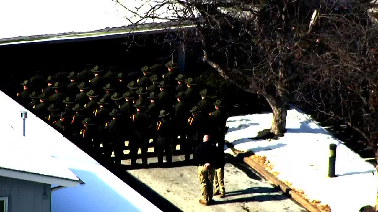 MN funeral for slain border patrol agent underway